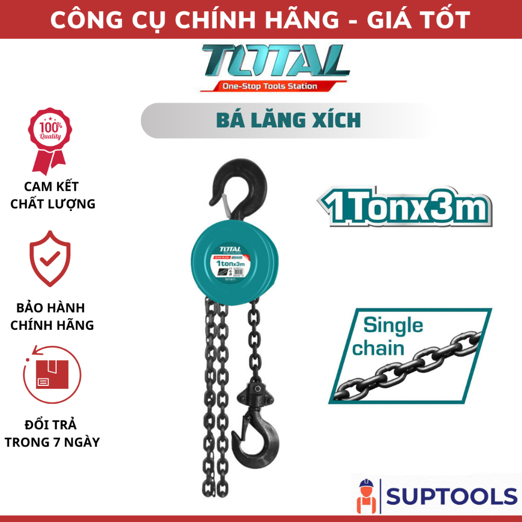 Bá lăng xích 1 tấn TOTAL THT1611 (Hàng chính hãng) | Shopee Việt Nam