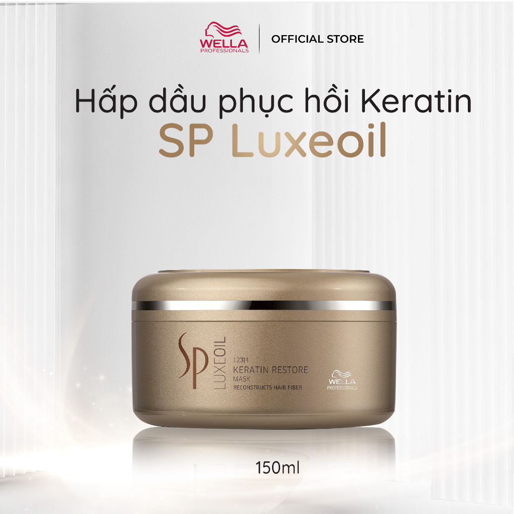 Dầu hấp phục hồi Keratin tức thì SP LuxeOil Restore Mask, Chăm Sóc Tóc Bóng Khoẻ Từ Gốc Tới Ngọn ...