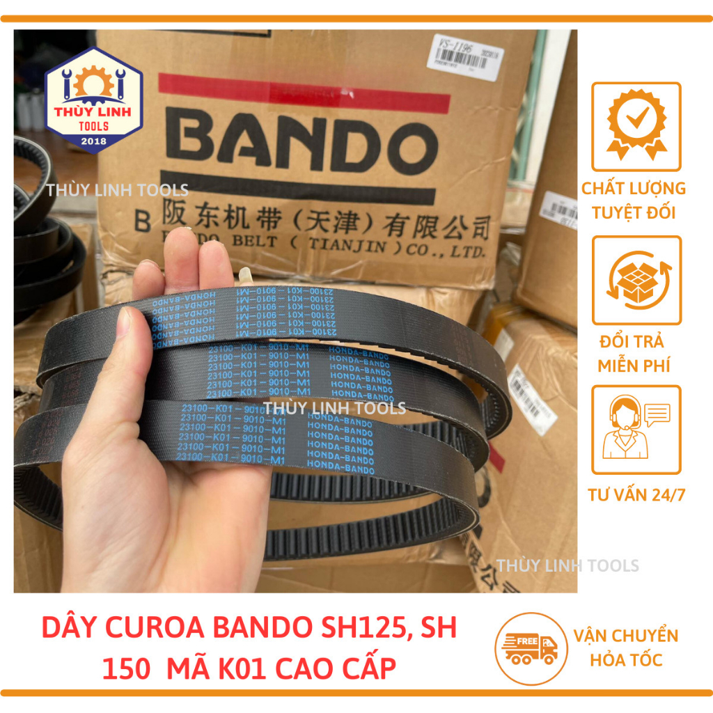 Dây Curoa Sh, dây đai chuyển động SH125/150 mã K01 BANDO THÙY LINH ...