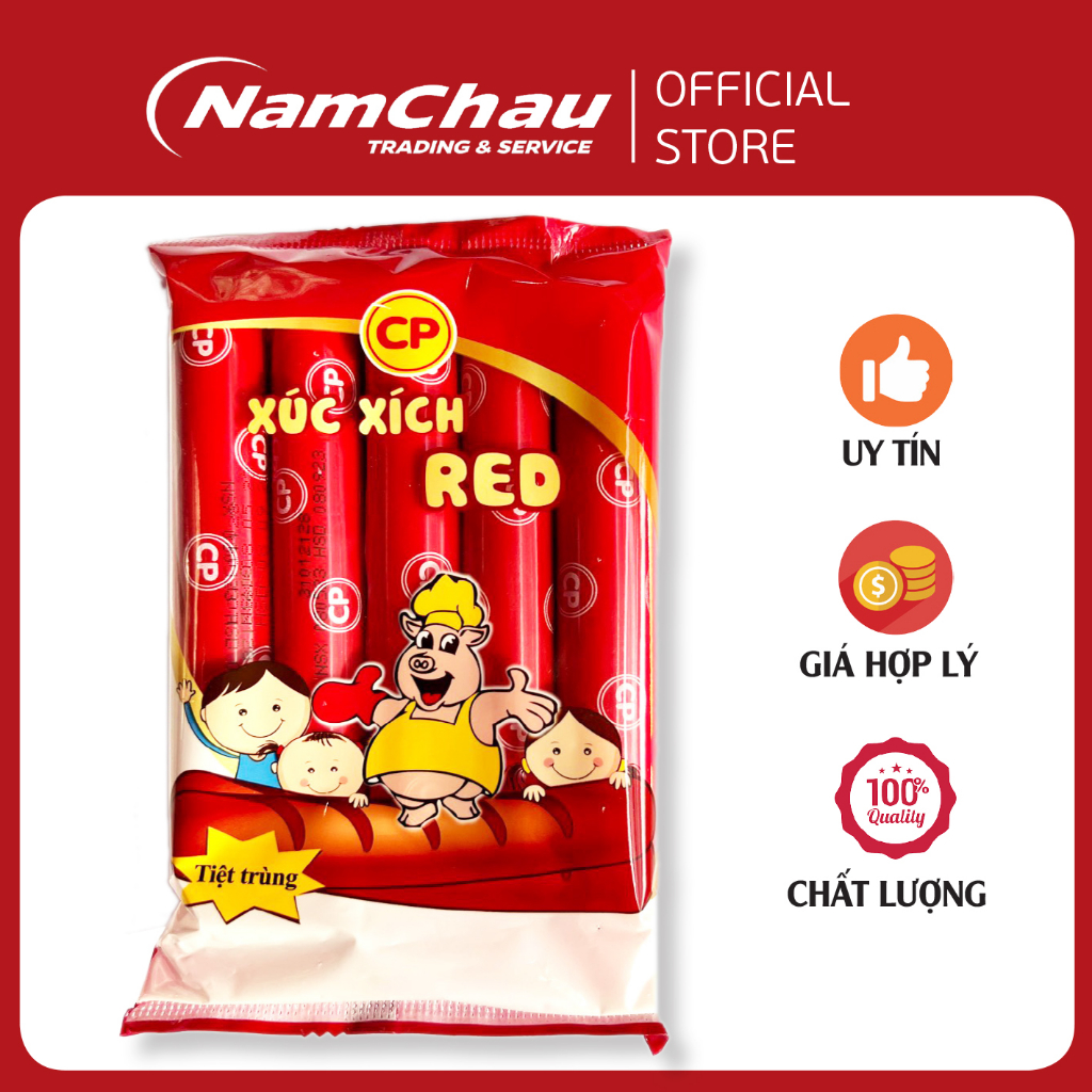 Xúc Xích Ăn Liền Red CP Tiệt Trùng Gói 100g|200g thịt heo thơm ngon ...