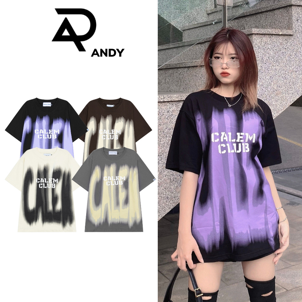 Áo Thun in Charm chữ Calem.Club - Áo phông tay lỡ form unisex brand ...