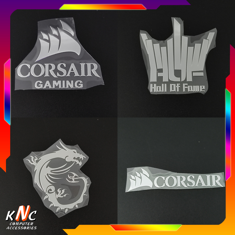 Miếng Dán Sticker Hình Họa Tiết Logo Gaming Corsair MSI HOF Trang Trí ...