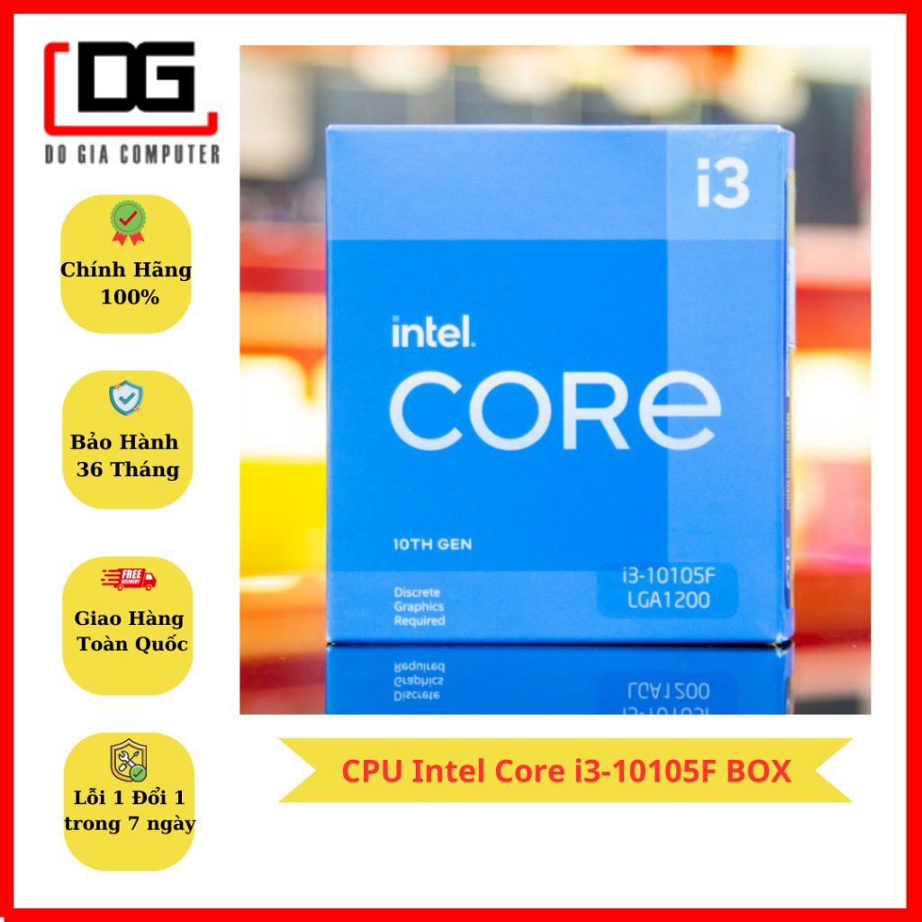 [FULL BOX NEW] CPU INTEL CORE I3-10105F - SOCKET INTEL LGA 1200 - BẢO ...