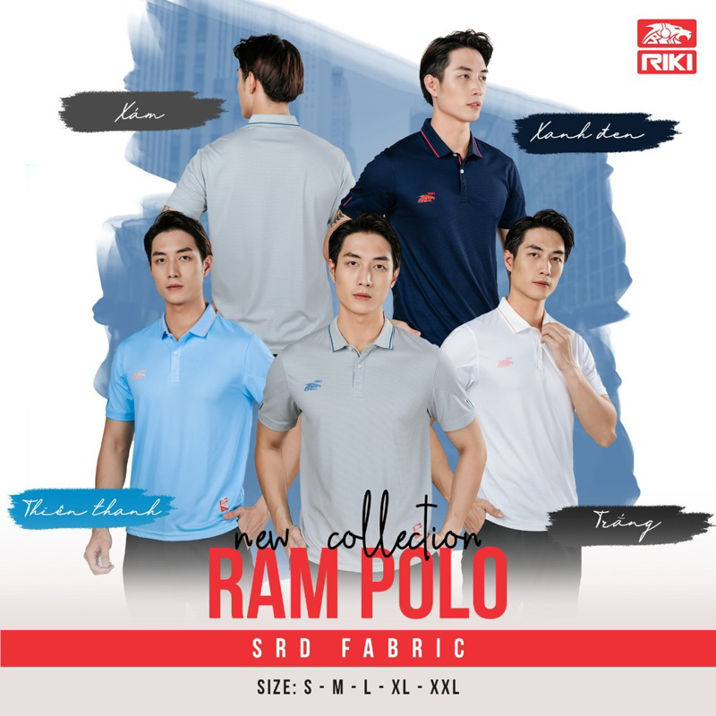 ÁO POLO THỂ THAO RIKI RAM SIÊU PHẨM VẢI SIÊU ĐẸP MÀU SẮC NHÃ NHẶN ...