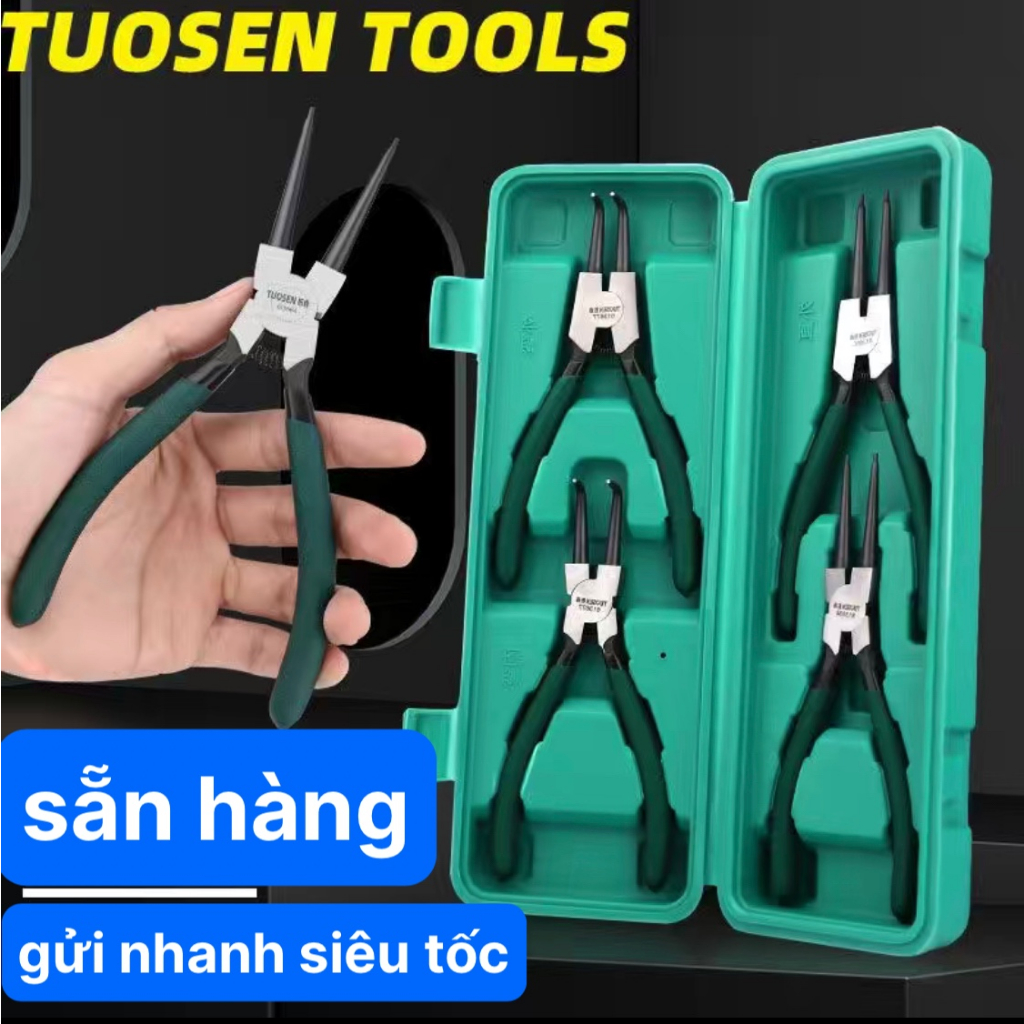 Hộp 4 Chiếc Kìm Gắp Mở Phe Trong, Phe Ngoài, Mũi Cong, Mũi Thẳng, Mũi ...