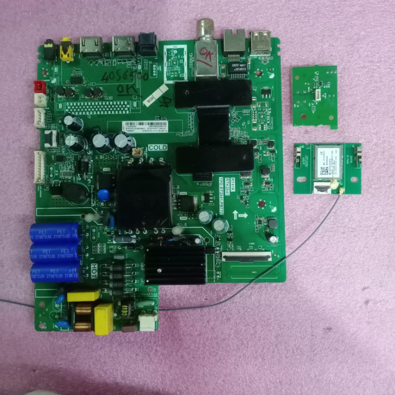 bo mạch tivi TCL 40S6500 43S6500,bo xử lý, khiển chung nguồn,main chính ...