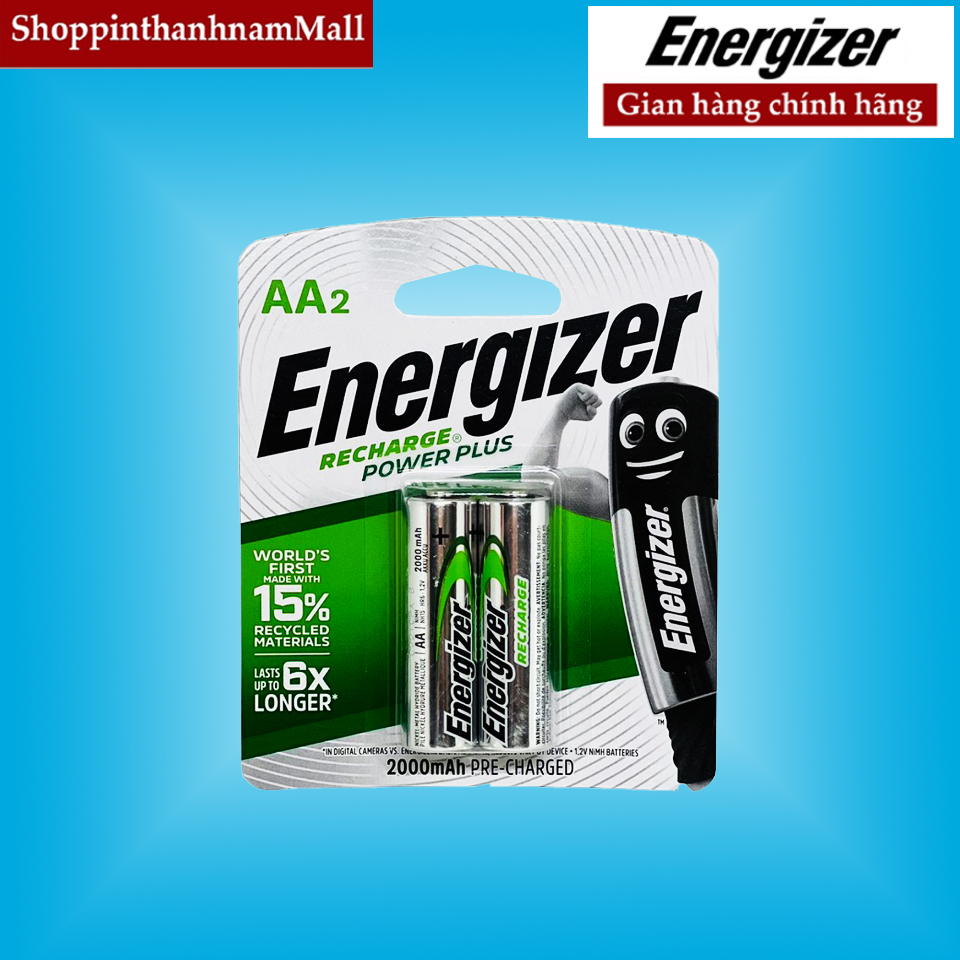 Pin Sạc AA Energizer 2000mAh Vỉ 2 Viên Chính Hãng | Shopee Việt Nam