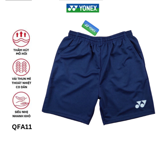 Quần Short Cầu Lông YONEX QFA11 Màu Xanh Tím Than Cho Nam Sử Dụng Trong ...