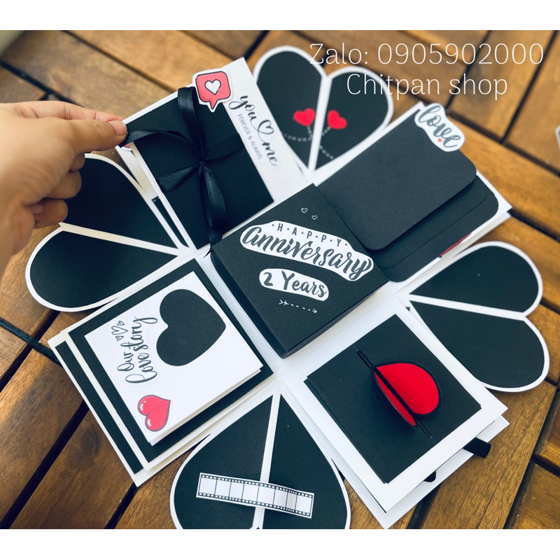 hộp quà tặng handmade- lovebox- album dán ảnh kỉ niệm anniversary ...