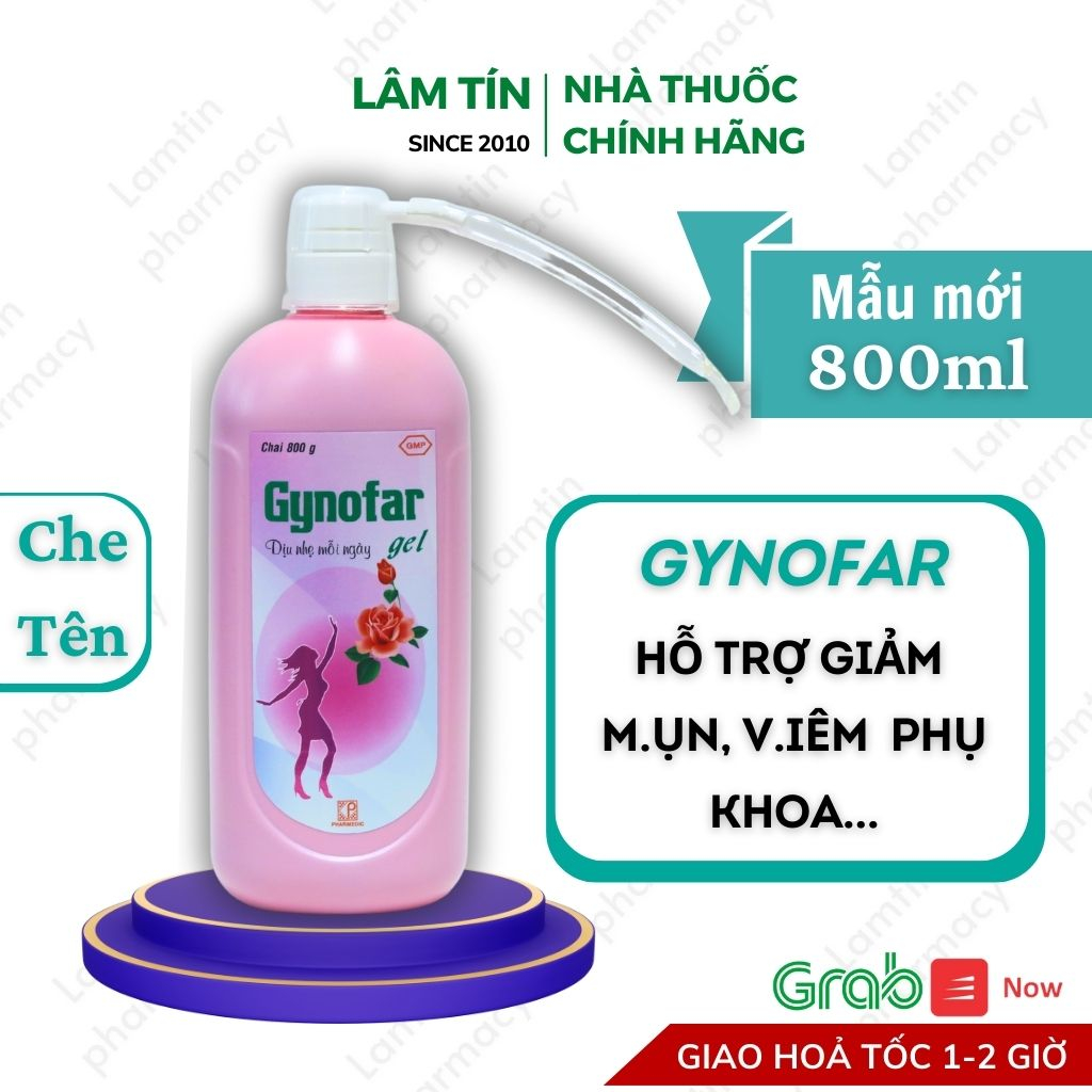 (Chính Hãng) Gynofar 800ml Vệ Sinh Phụ Nữ Dung Dịch Dùng Ngoài, Sát ...