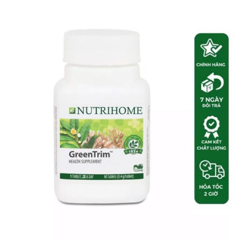 TPBS Nutrihome GreenTrim Hỗ Trợ giảm mỡ Cơ thể và hỗ trợ chống oxy hóa ...