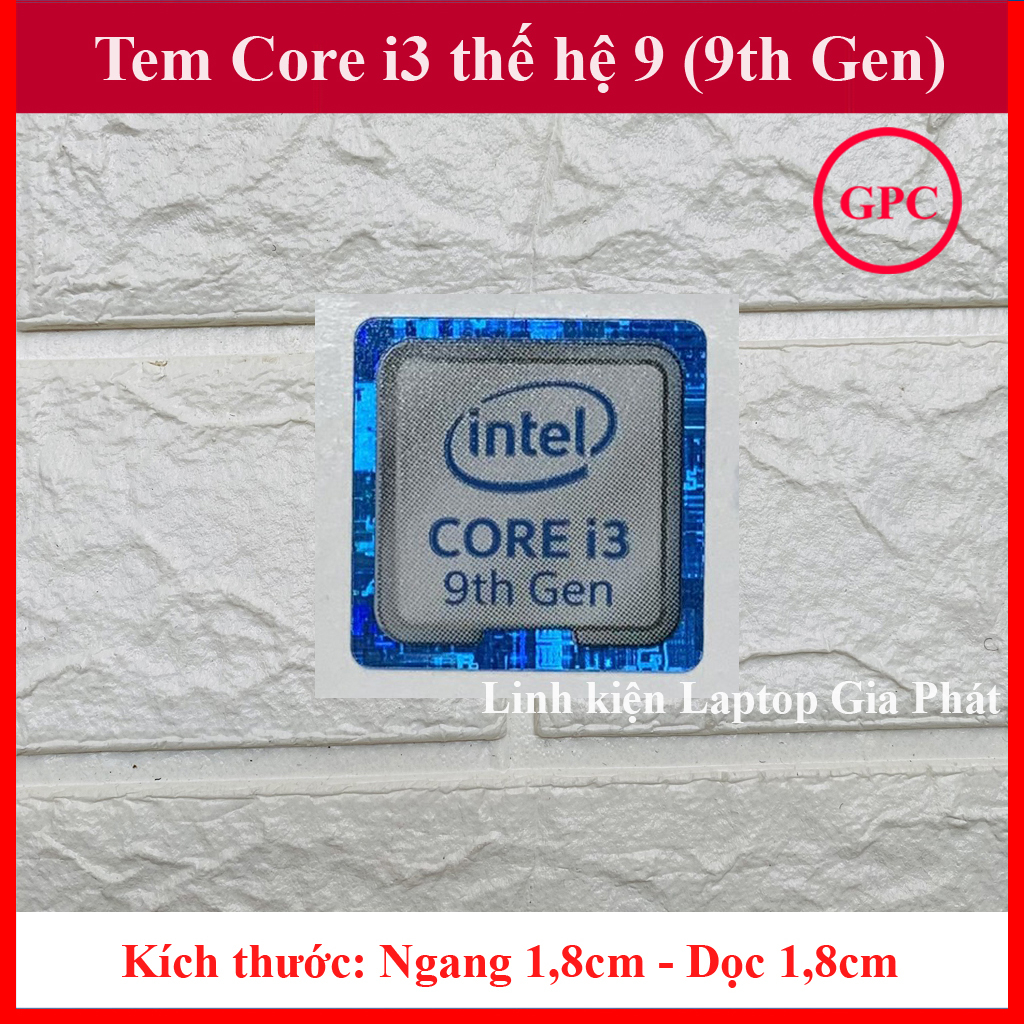 ⚡ STICKER CORE I3 I5 I7 TEM DÁN INTEL TRANG TRÍ LAPTOP MÁY TÍNH ...