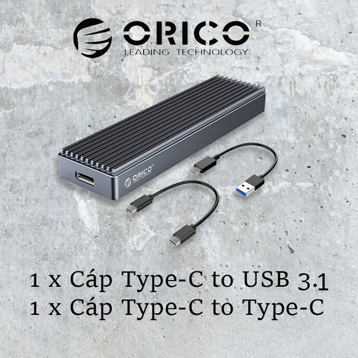 BOX SSD M.2 NVME và M.2 SATA ORICO Type-C M2PJ-C3 và M2PJM-C3 | Shopee ...
