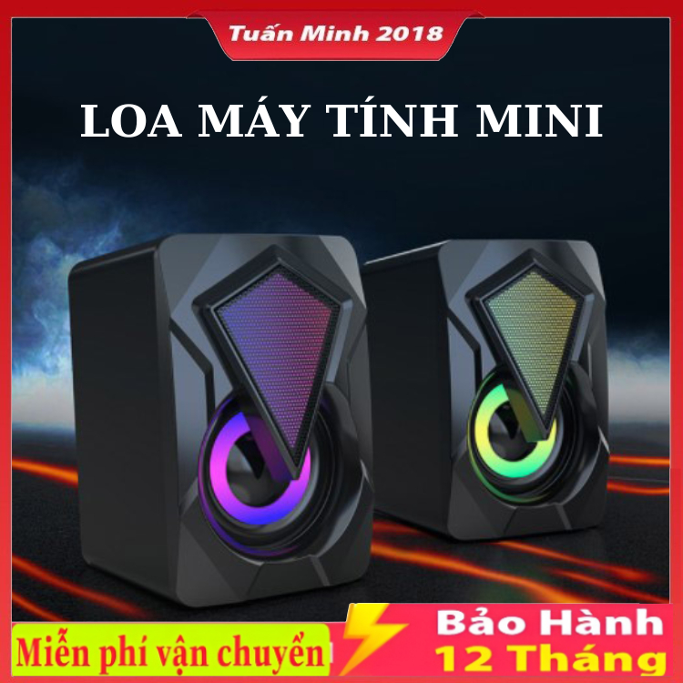 Loa máy tính pc, laptop mini 5.0 Speaker - Loa vi tính mini LED RGB ...