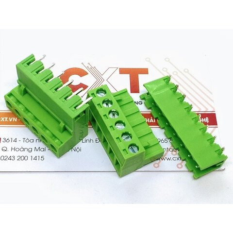 (Domino 5.08) Cầu đấu nối 5.08mm 6P chân cong (Terminal Block 2EDG5.08-6P) | Shopee Việt Nam
