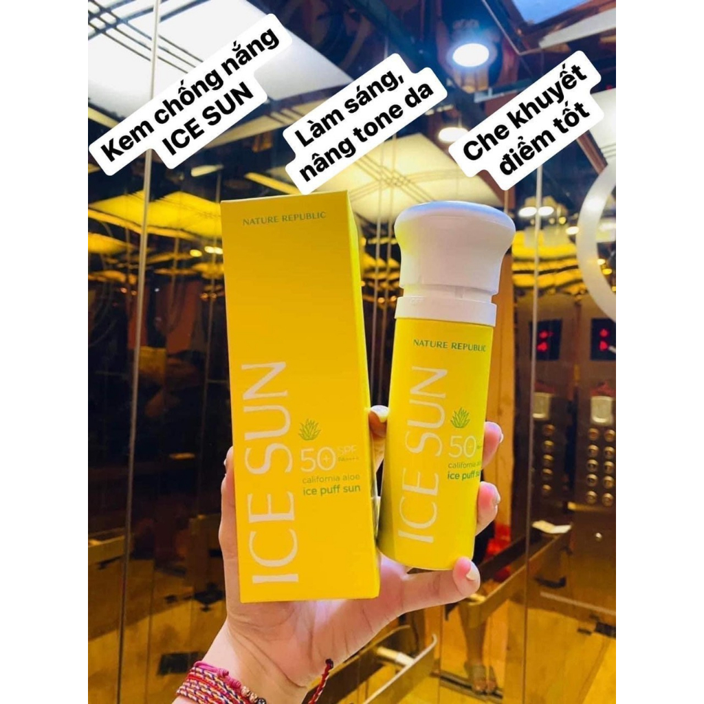 Kem chống nắng Ice Sun Nature Republic SPF 50 PA+++ Hàn Quốc | Shopee ...