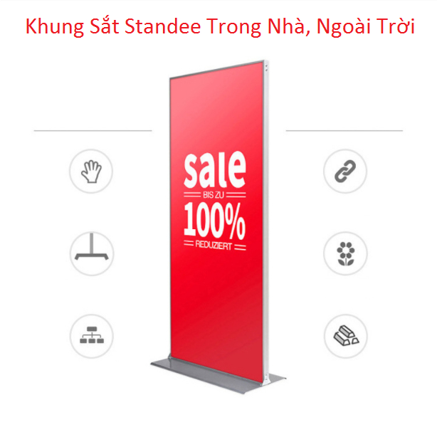 Khung Sắt Standee Trong Nhà, Ngoài Trời, Kích Thước 60 X 160cm, 80 x 180cm, 100 x 200cm | Shopee ...