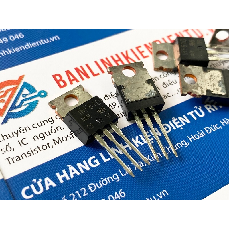[Combo 5 con] IRF610 Mosfet Kênh N 3.3A 200V TO-220 (Tháo Máy) | Shopee ...