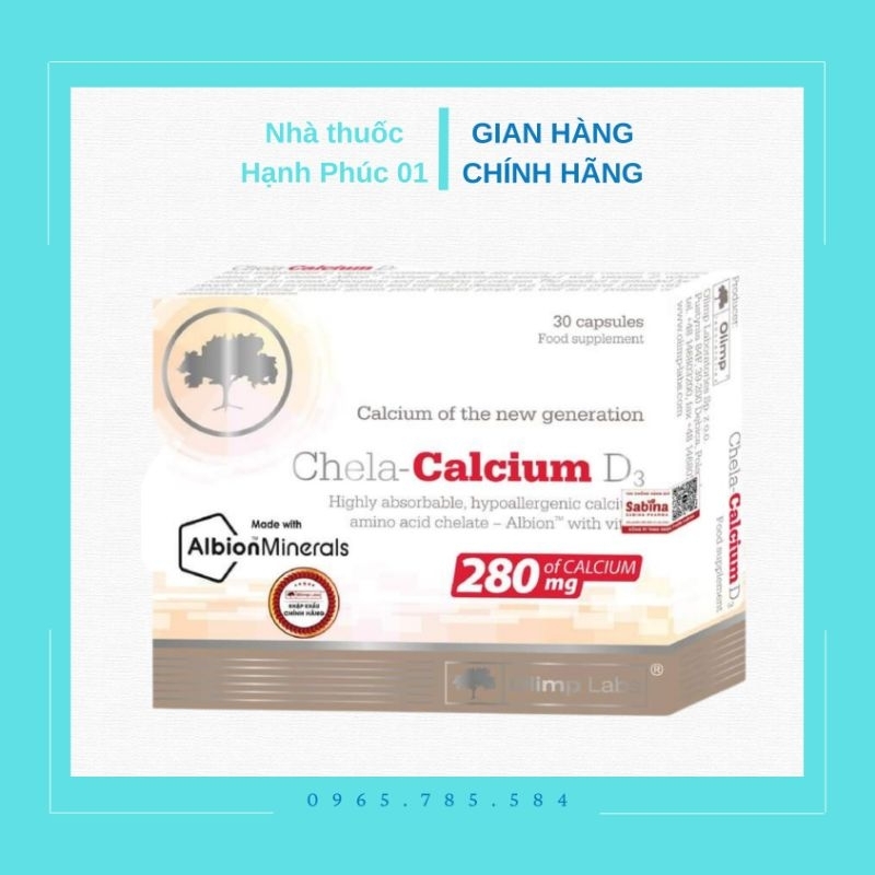 Canxi Chela - Calcium D3 (Olimp labs) - Canxi hữu cơ cho bà bầu, bổ sung canxi | Shopee Việt Nam