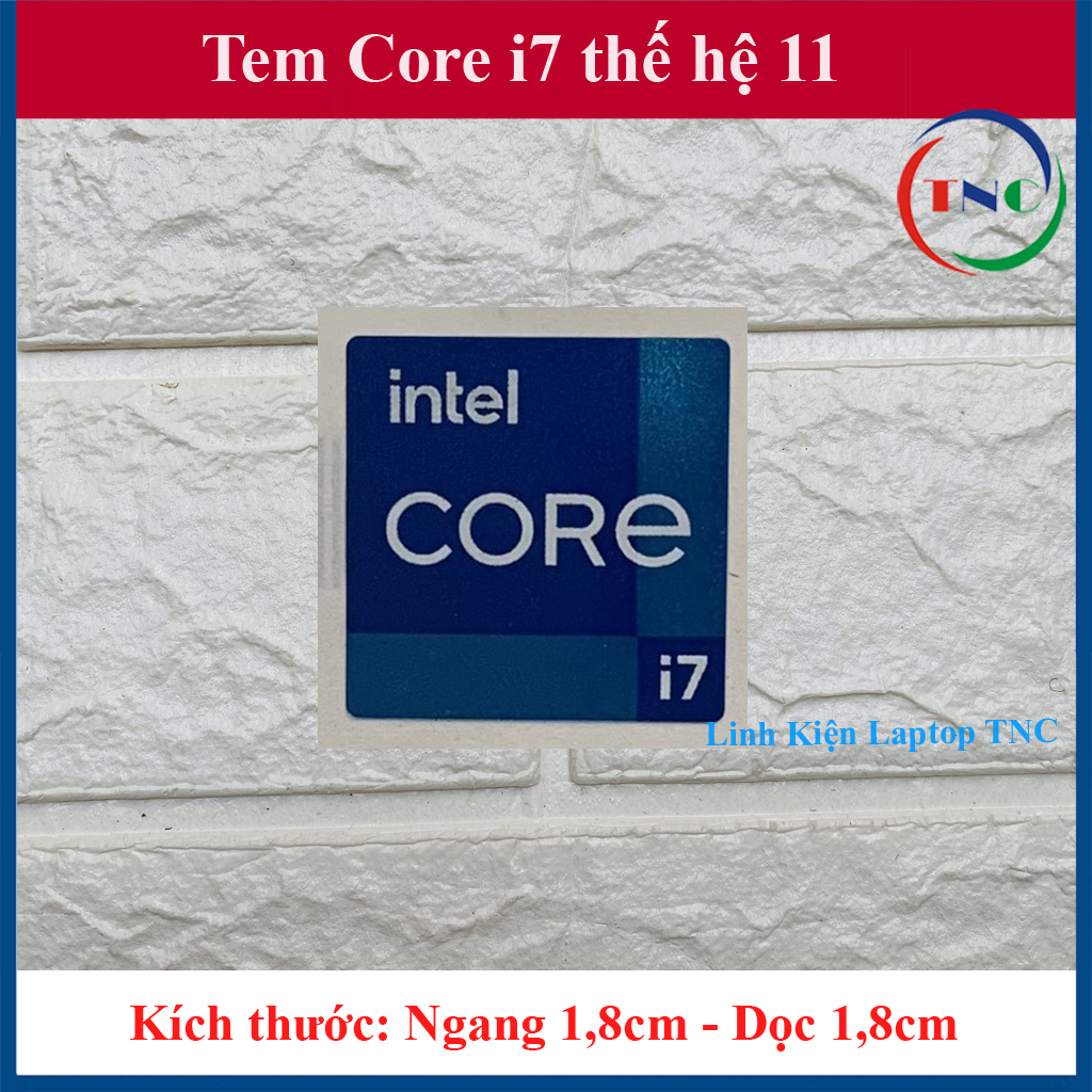 [STICKER] CORE i3 i5 i7 Tem dán tổng hợp nhiều thế hệ CPU trang trí ...