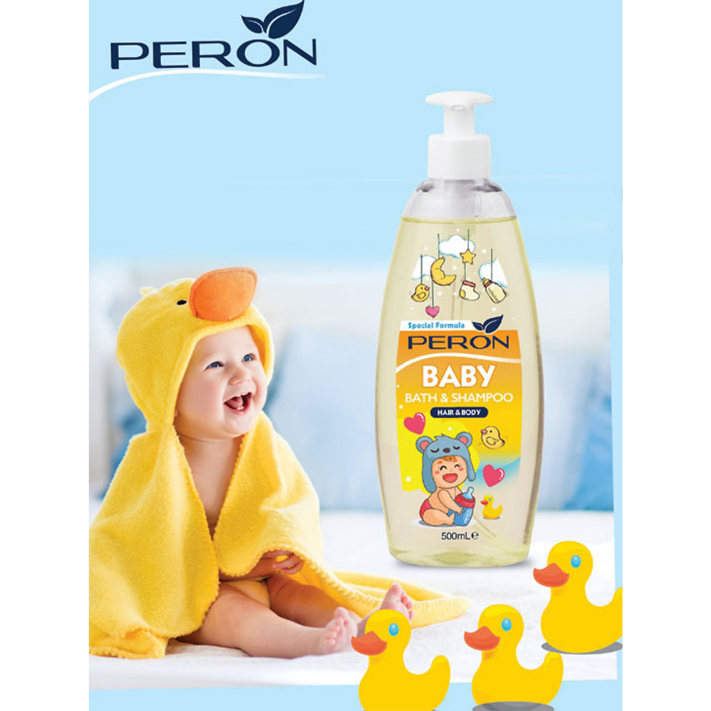 Gel tắm gội Peron Baby dành cho trẻ em và trẻ sơ sinh (Lọ 500ml ...