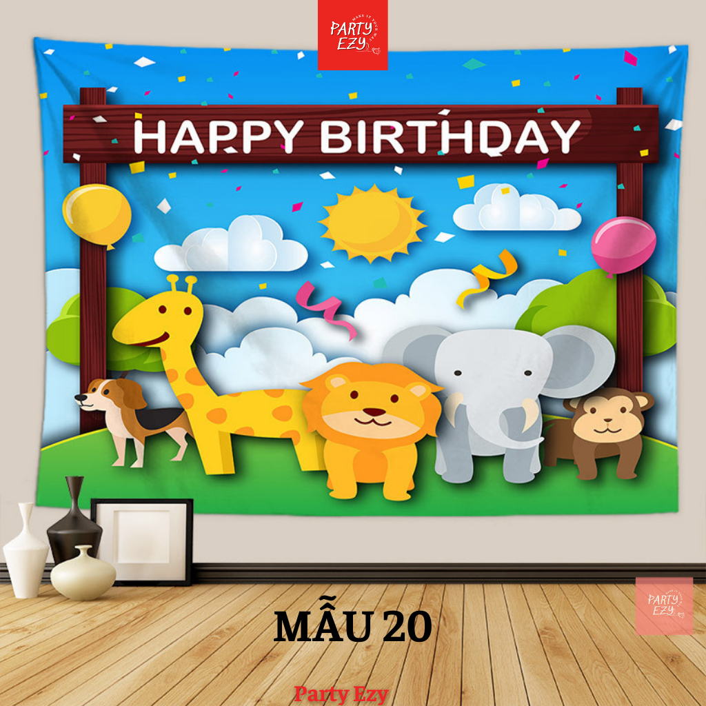 BACKDROP/VẢI TREO TƯỜNG TRANG TRÍ TIỆC SINH NHẬT (NHIỀU MẪU, 2 SIZE ...