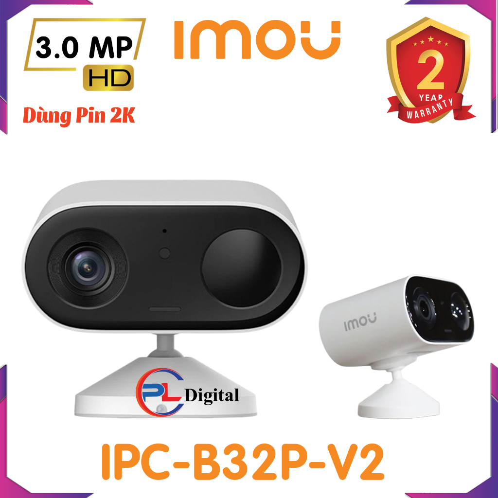 Camera Wifi Dùng Pin 2K IMOU IPC-B32P-V2 (Cell Go) - Hàng Chính Hãng ...