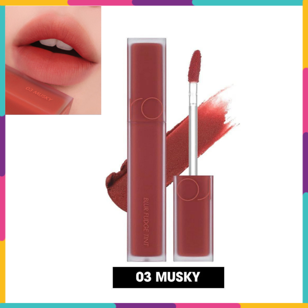 Son Romand Kem Lì Vỏ Vuông Blur Fudge Tint Màu 03 Musky Cam Đỏ Gạch 5g ...