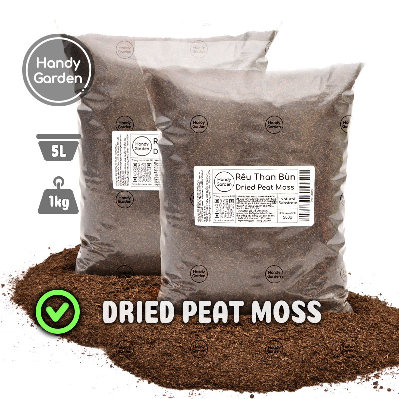 Rêu Than Bùn Sấy Khô Peat Moss PEATMAN, Giá Thể Hữu Cơ Ươm Mầm, Trộn ...