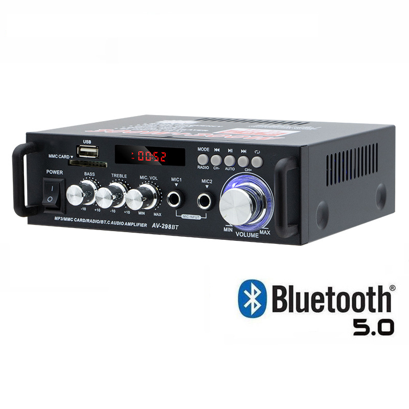AMPLY MINI BLUETOOTH AV-298BT NGUỒN AC / DC | Shopee Việt Nam