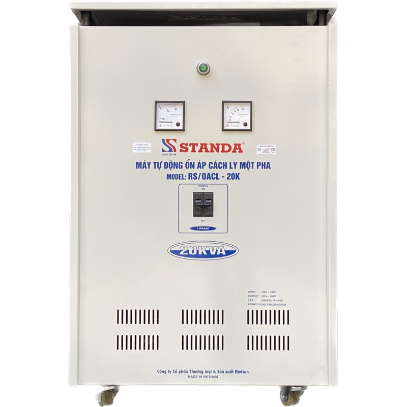 Ổn áp cách ly STANDA 20KVA 1 pha chính hãng | Shopee Việt Nam