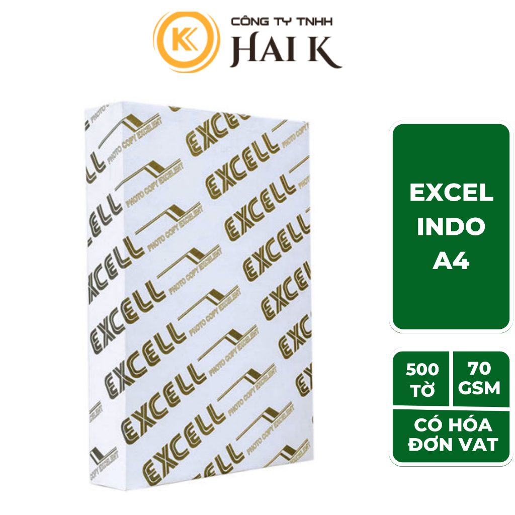Giấy A4 Excel 70gsm Indo 500 tờ/ram | Shopee Việt Nam