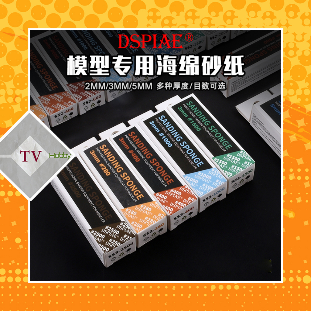 Giấy nhám xốp đánh bóng mô hình DSPIAE ( 1 Bộ 5 Miếng) 180#-2500# 2MM-3MM-5MM | Shopee Việt Nam