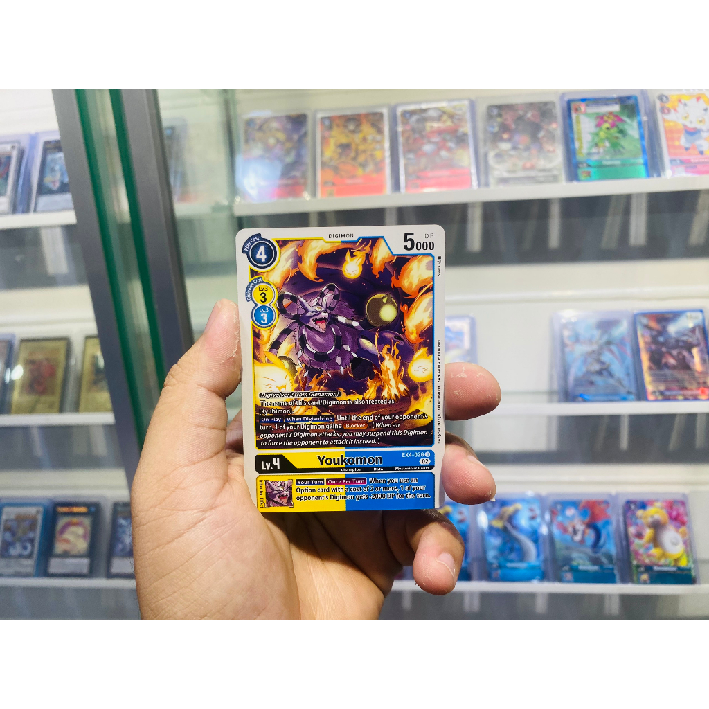 Thẻ Bài Digimon EX4-026 - Youkomon - Yellow/Blue - Digimon - Uncommon | Shopee Việt Nam