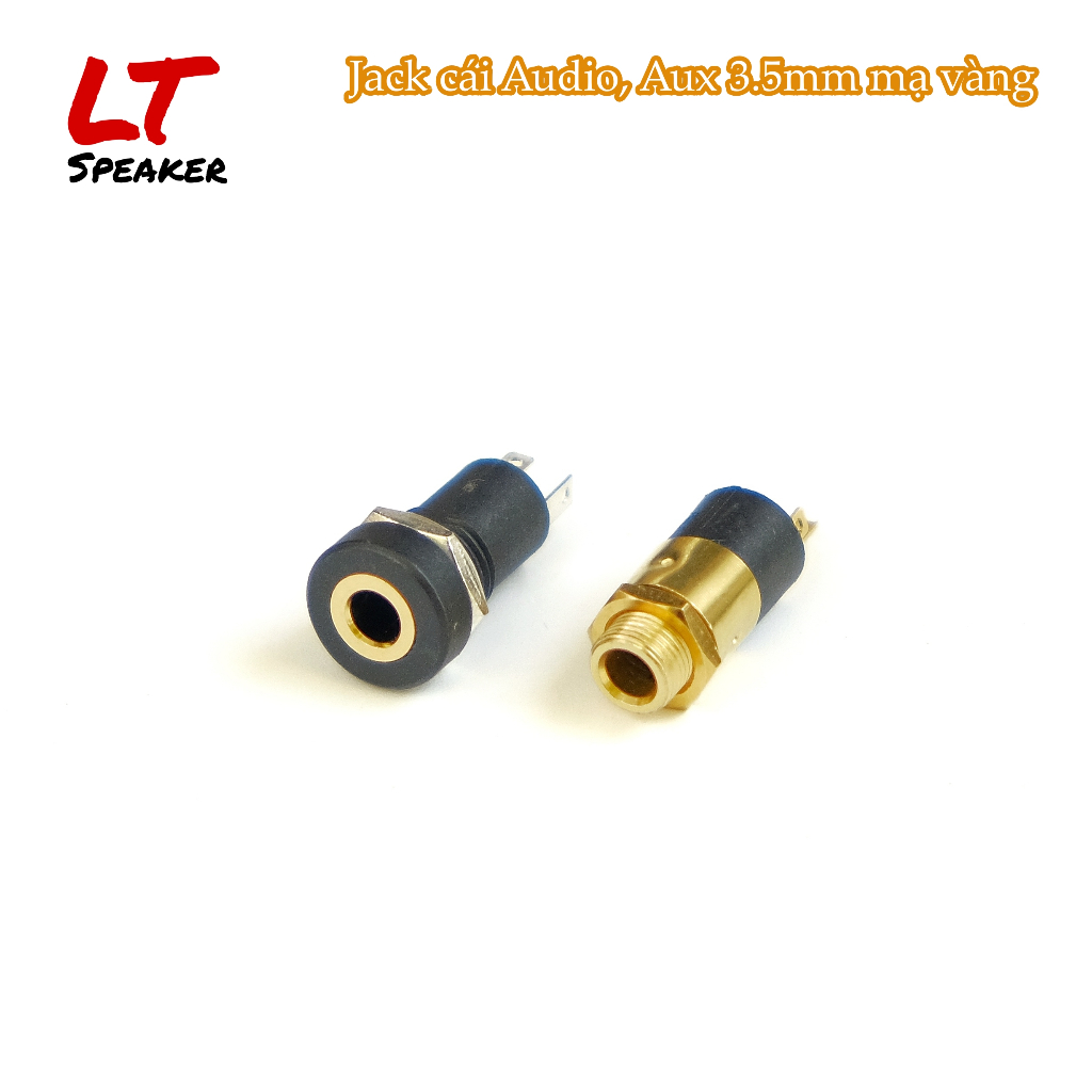 Jack Audio 3.5 cái jack aux cái mạ vàng 3 chân, 4 chân LT Speaker ...