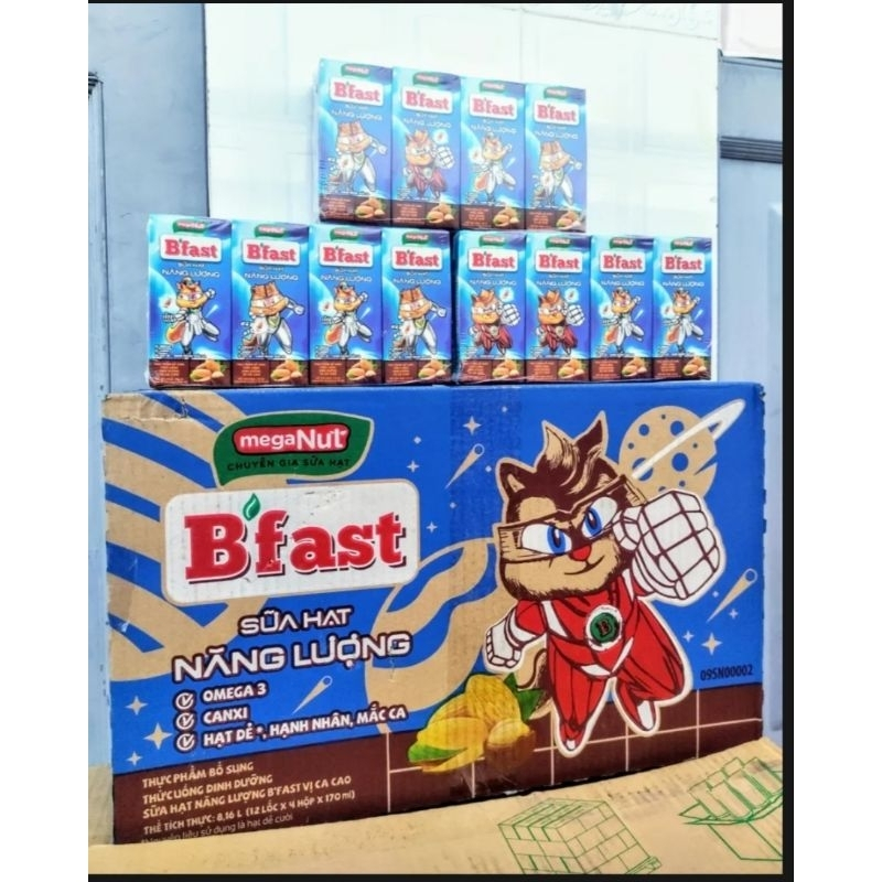 Thùng 48 hộp Sữa Hạt Bfast của Masan 105ml | Shopee Việt Nam
