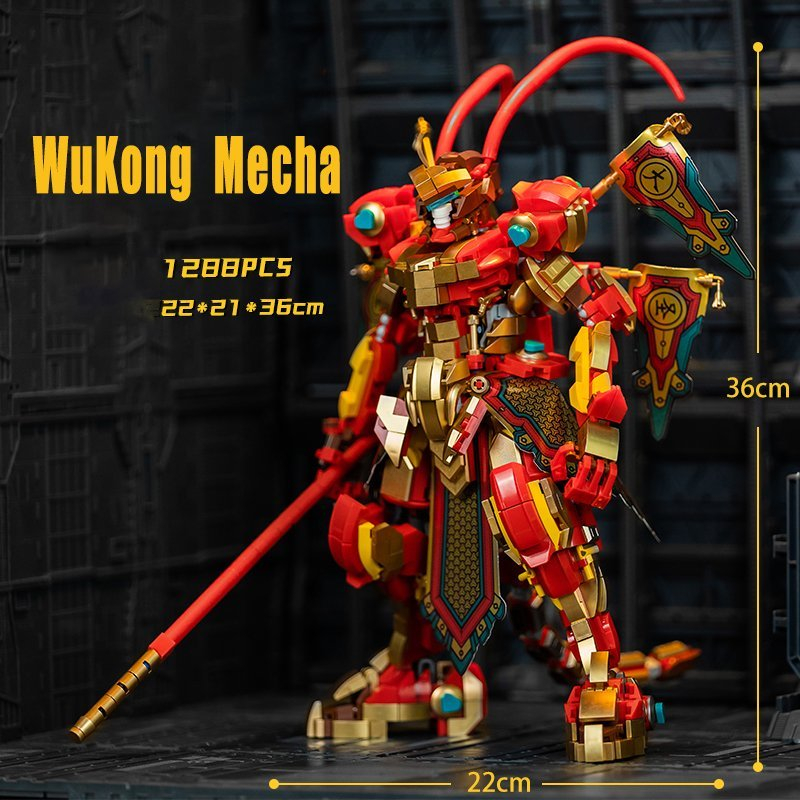 Mẫu Lắp Ráp mô hình 61001 Monkey King Wukong Mecha Bộ quà tặng bé trai ...
