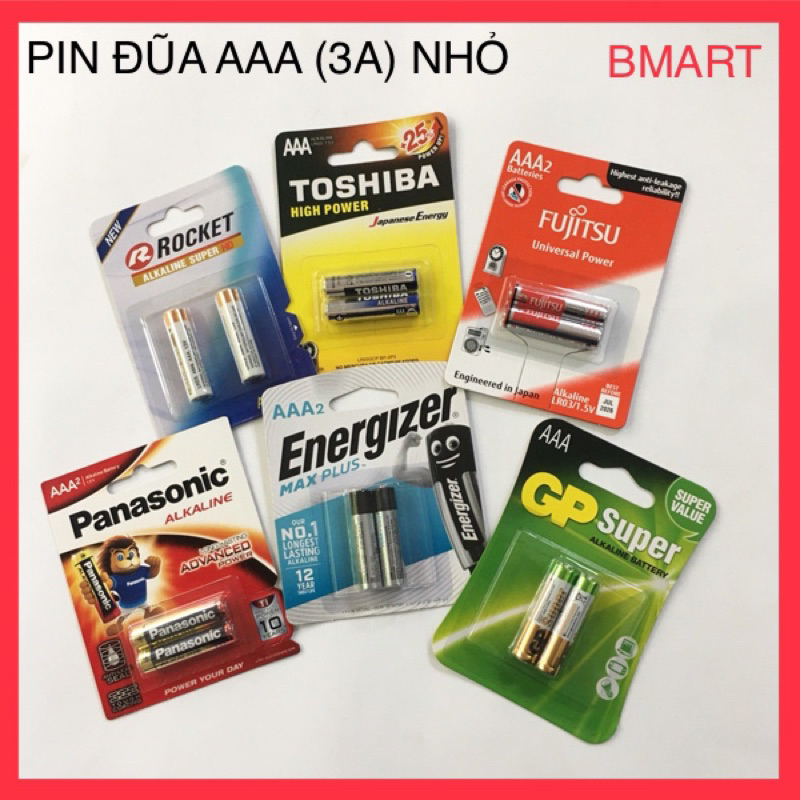 Hộp pin AAA 1,5V R03 Toshiba, Maxell, Fujitsu, Dùng cho remote điều ...