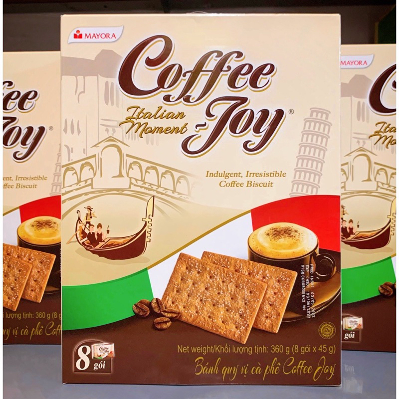 Bánh quy vị cà phê Coffee Joy Hộp 8 gói x 39g ( 312g) | Shopee Việt Nam