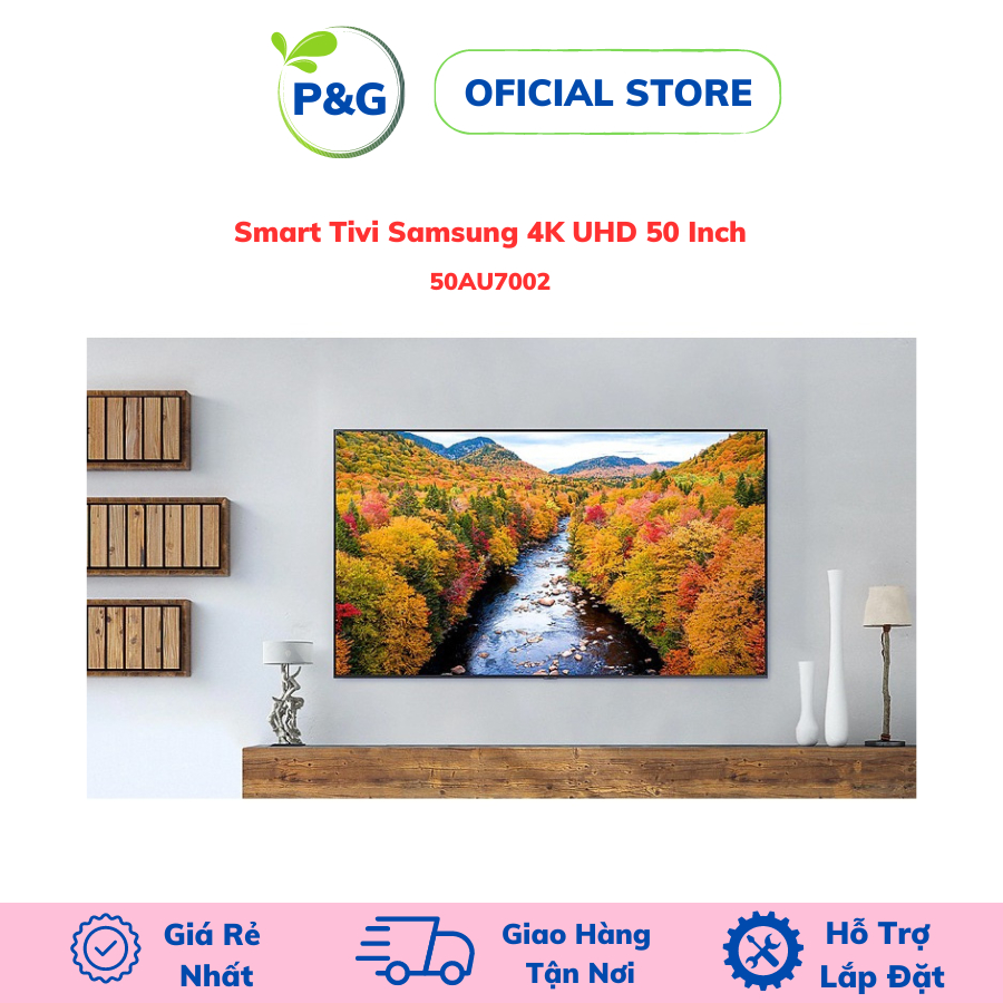 Samsung 50AU7002 Smart Tivi Samsung 4K 50 inch UA50AU7002 chính hãng | Shopee Việt Nam