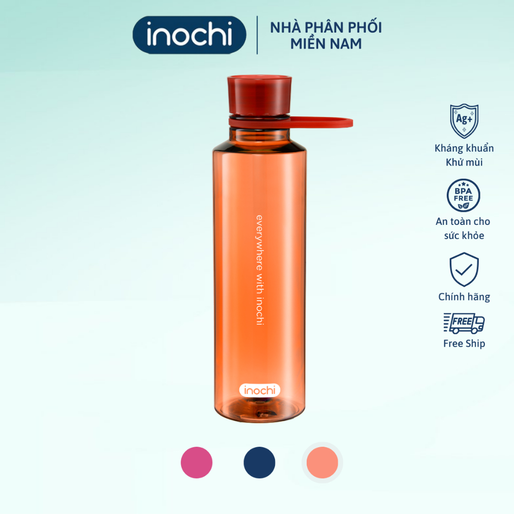 Bình nước Kita Slim Inochi cao cấp, 350ml, 500ml, 700ml. Chống tràn ...
