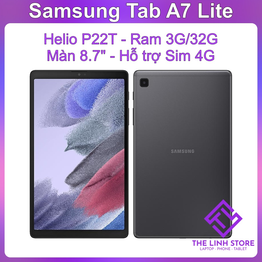 Máy tính bảng Samsung Tab A7 Lite T227 có 4G LIKENEW - Màn 8.7 inch | Shopee Việt Nam