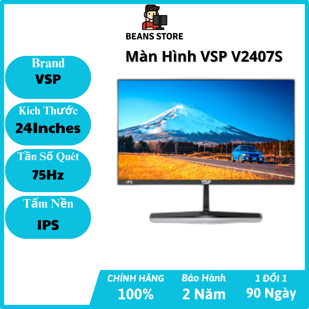 Màn Hình VSP V2407s 24in/FHD/IPS/75Hz | Shopee Việt Nam