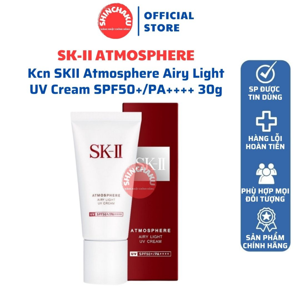 Kem chống nắng SKII Nhật Bản SK-II Atmosphere Airy Light UV Cream SPF50+/PA++++ 30g | Shopee ...