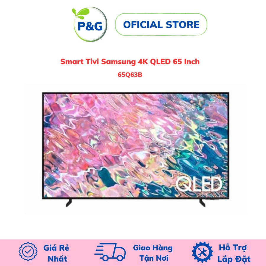 Smart Tivi Samsung QLED 4K 65 inch QA65Q63B hàng chính hãng | Shopee Việt Nam