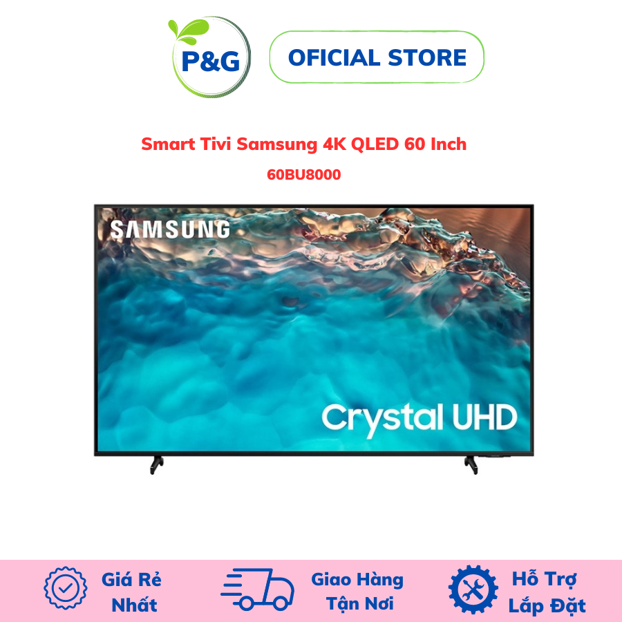 Smart Tivi Samsung 4K Crystal UHD 60 inch 60BU8000 hàng chính hãng ...