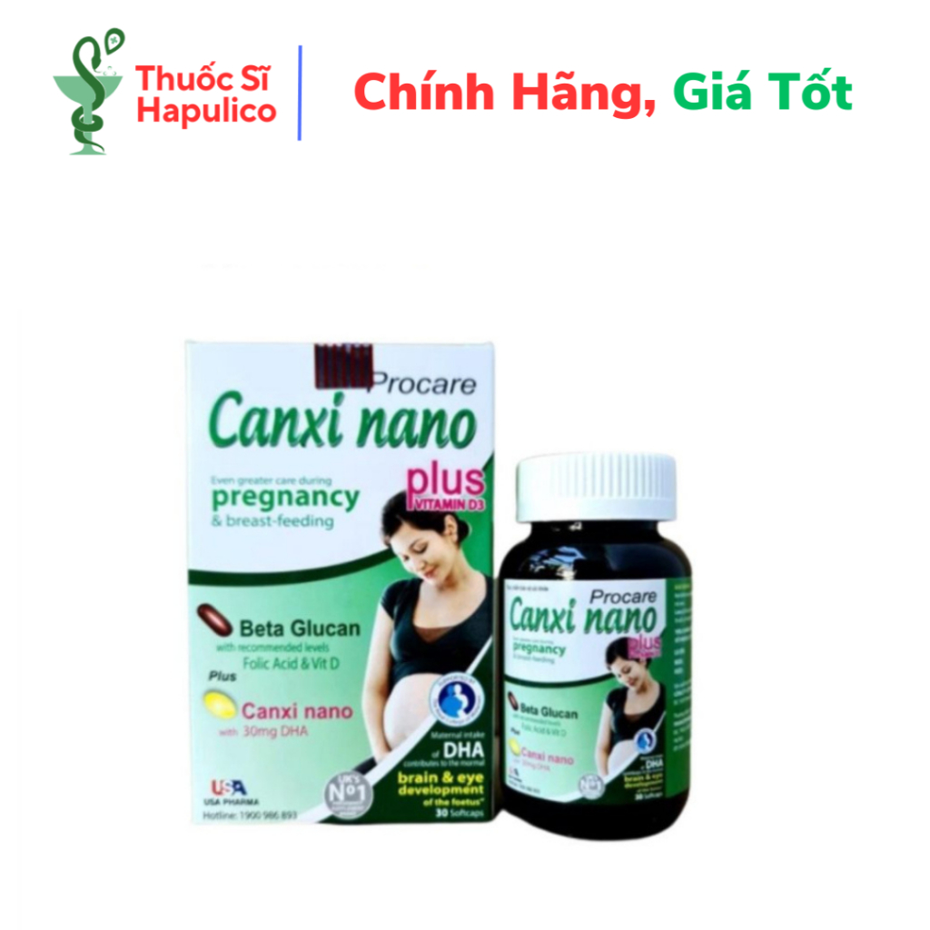 Procare Canxi nano pregnancy giúp bổ sung canxi cho phụ nữ chuẩn bị mang thai, có thai và cho ...