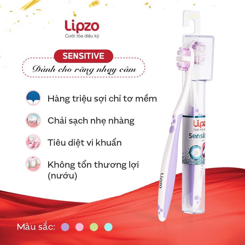 Bàn Chải Đánh Răng LIPZO Sensitive Cao Cấp | Shopee Việt Nam