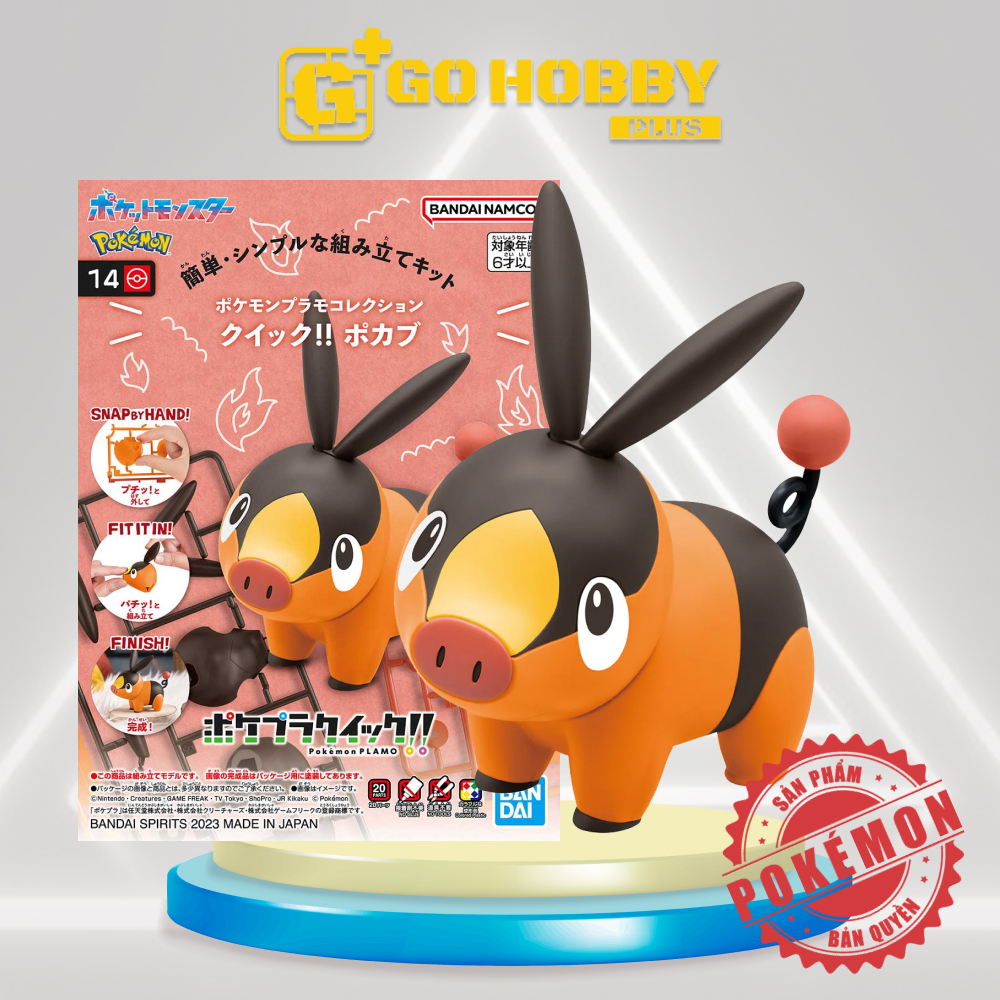 POKEPLA Quick 14 | Pokabu - Tepig | Đồ chơi lắp ráp POKEMON | Shopee ...