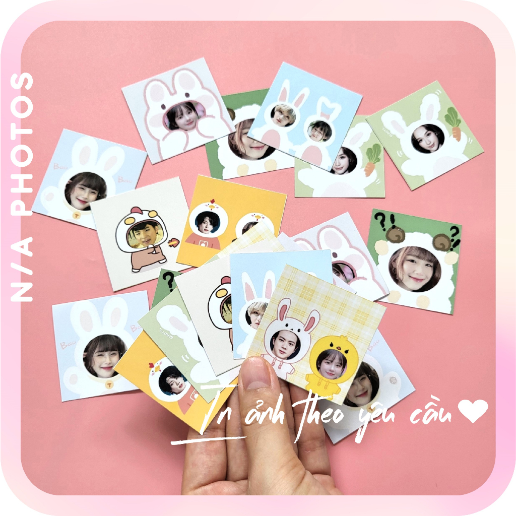 [RẺ VÔ ĐỊCH] Sticker dán cỡ A4 (Được 20 cái cỡ 5cmx5cm) - In theo yêu ...